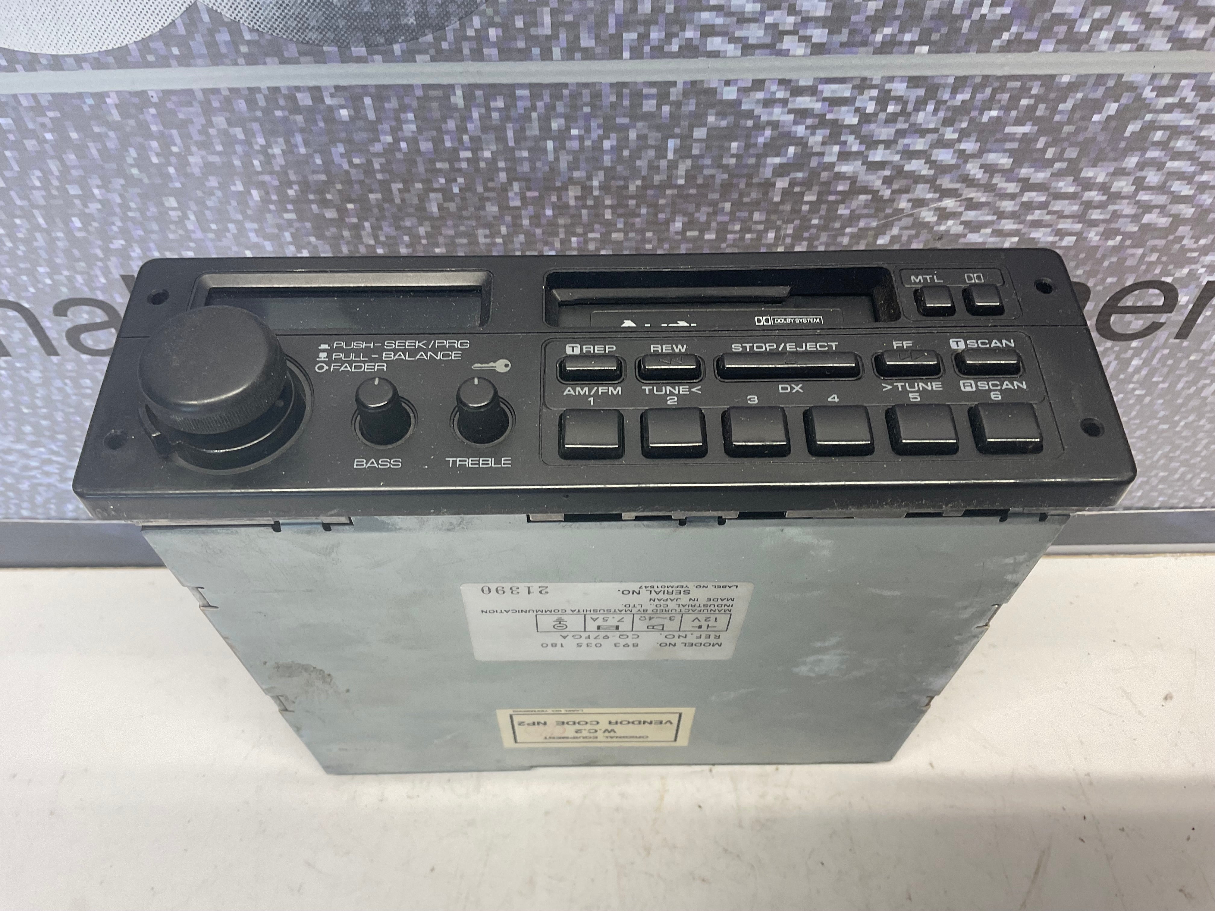 Car Stereo Cassette Radio Receiver 893035180 B3 – Quattroholics